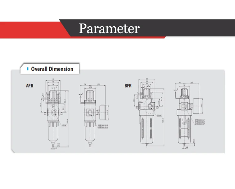 AFR2000 Pneumatic Water Air Filter Regulator - Quality & Efficiency