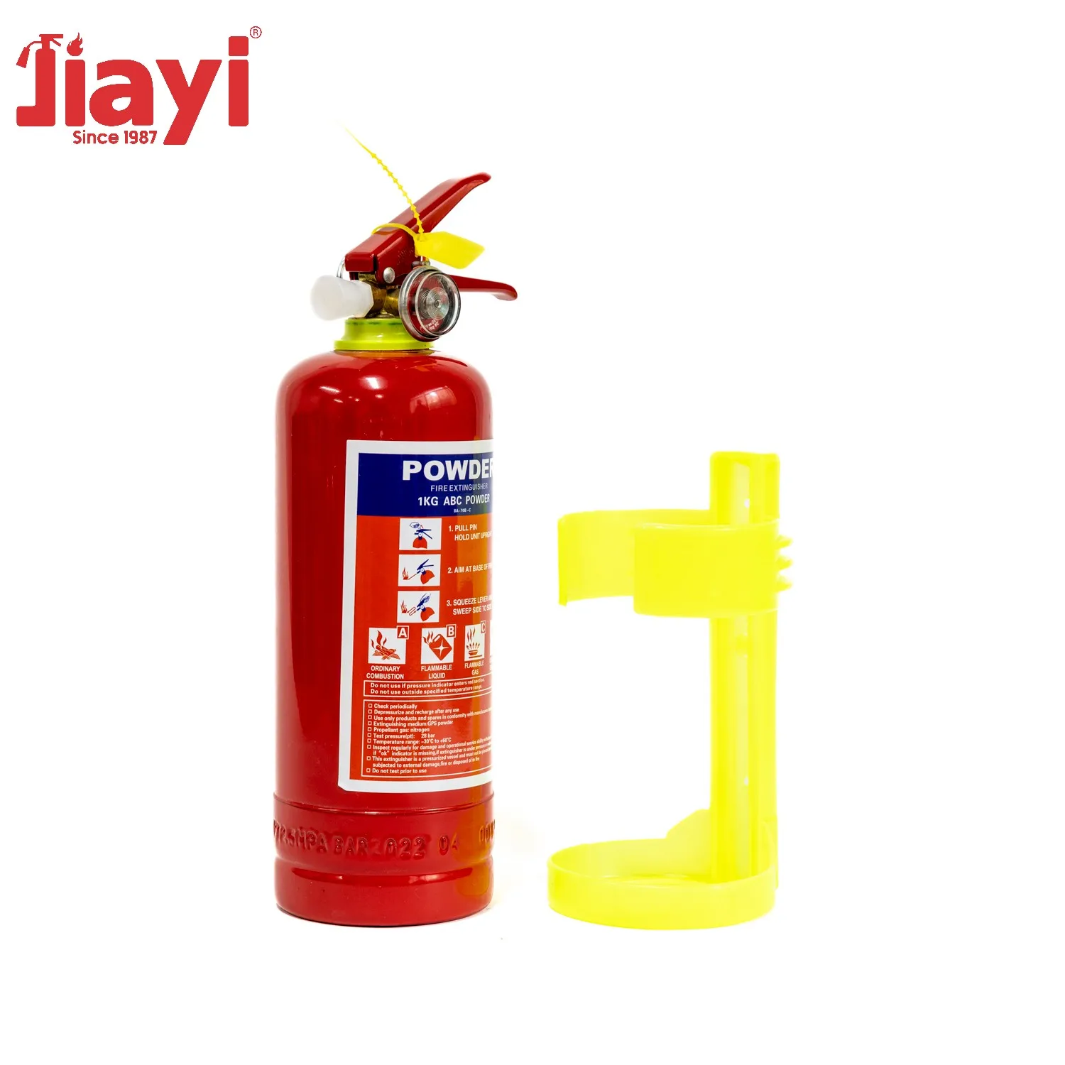 Portable 1KG Dry Powder Fire Extinguisher ABC Dry Powder Content for ...