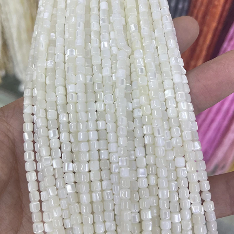 Wholesale Bling Top-Shells Shiny Cylinder Bracelet Beads