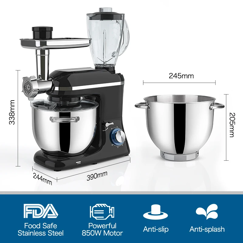 Kitchen Appliances Home 5 In1 Multifunctional Stand Mixer