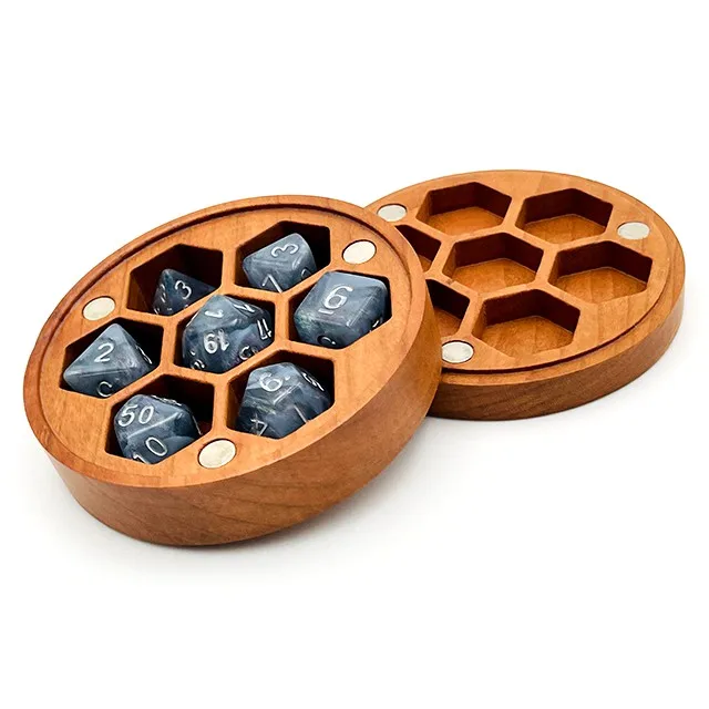 RPG Game Dice Box Dnd Polyhedral Wood Dice Box| Alibaba.com