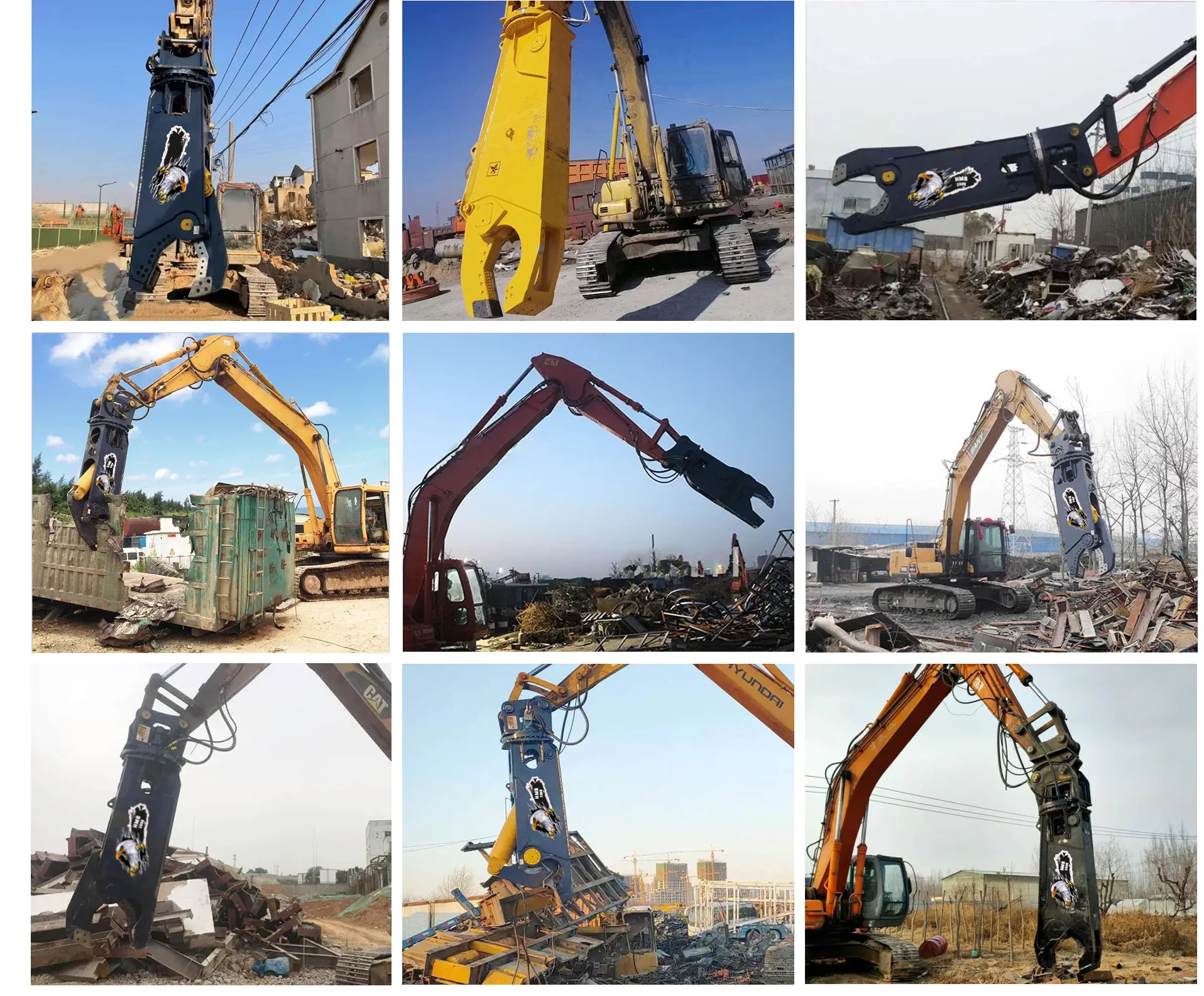 Construction Machinery Attachment Hydraulic Shears Excavator Shear ...