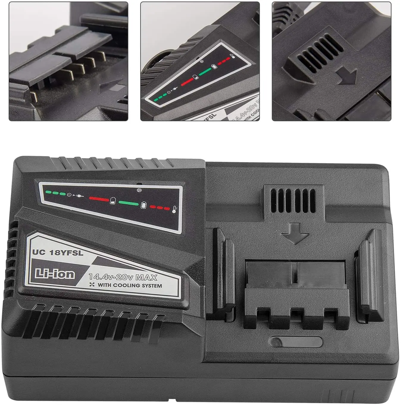Lithium Ion 18v Battery Pack Charger MAx UC18YDL UC18YFSL Fit for ...