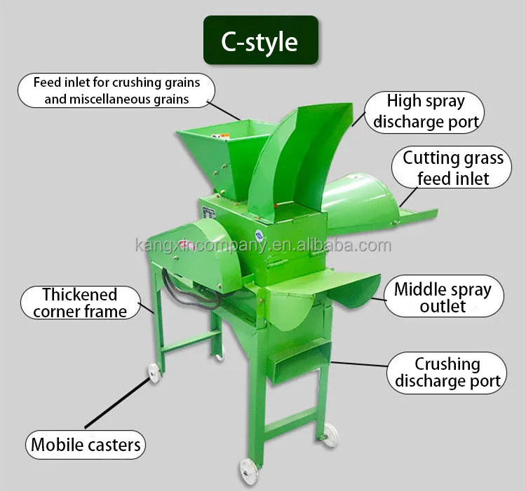 High Quality With Diesel Engine And Grinder Fodder Agriculture Silage ...