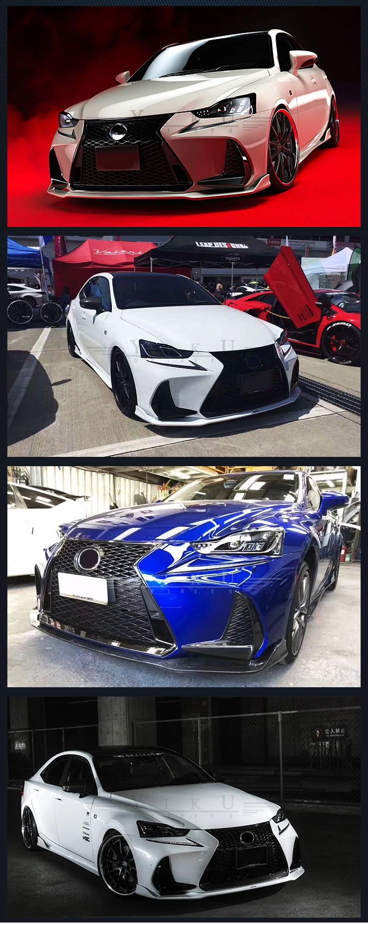 Lexus IS200 IS250 IS300 Body Kit Carbon Fiber Spoiler & Skirt ODM