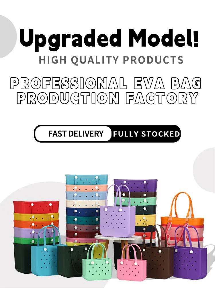 2025 Ama-zon Hot Sale EVA Beach Tote Bag High Quality Silicone ...