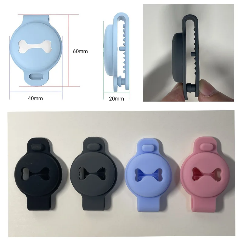 Silicone Airtag Case For Pet Collar Case For Air Tag Dog Collar Anti ...
