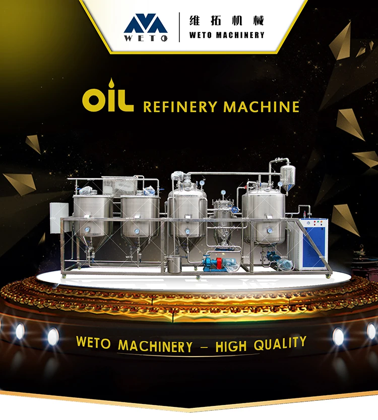 Small Cooking Oil Refinery Machine Sunflower Crude Edible Oil Refinery ...
