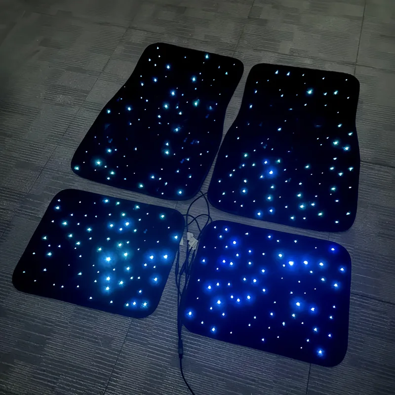 Luminous Car Floor Mats - Star Light LED Rugs for Model 3