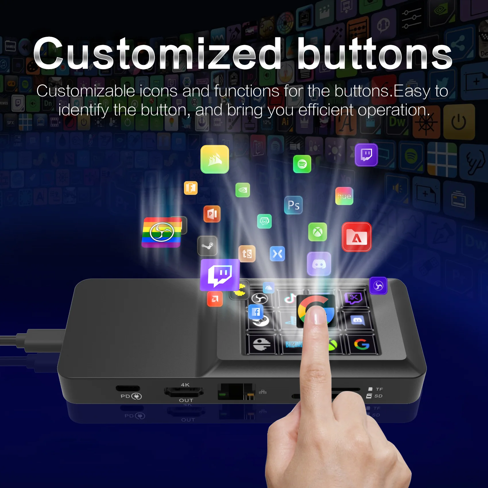 Stream Deck Multi-Function All-in-One Docking Station