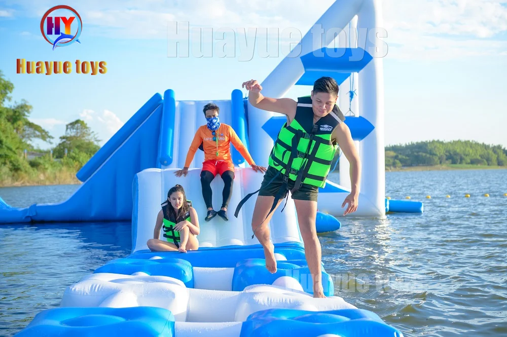 Team Building Inflatable Aqua Park - Durable & Customizable