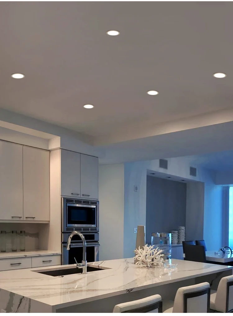 Round Square Ceiling Downlight Bathroom Ip65 Spotlight Waterproof Down ...