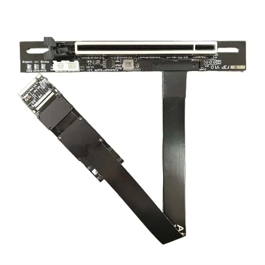 For M.2 NGFF NVMe Key M to PCI-E 5.0 x16 Graphics Card Extension Cable ...
