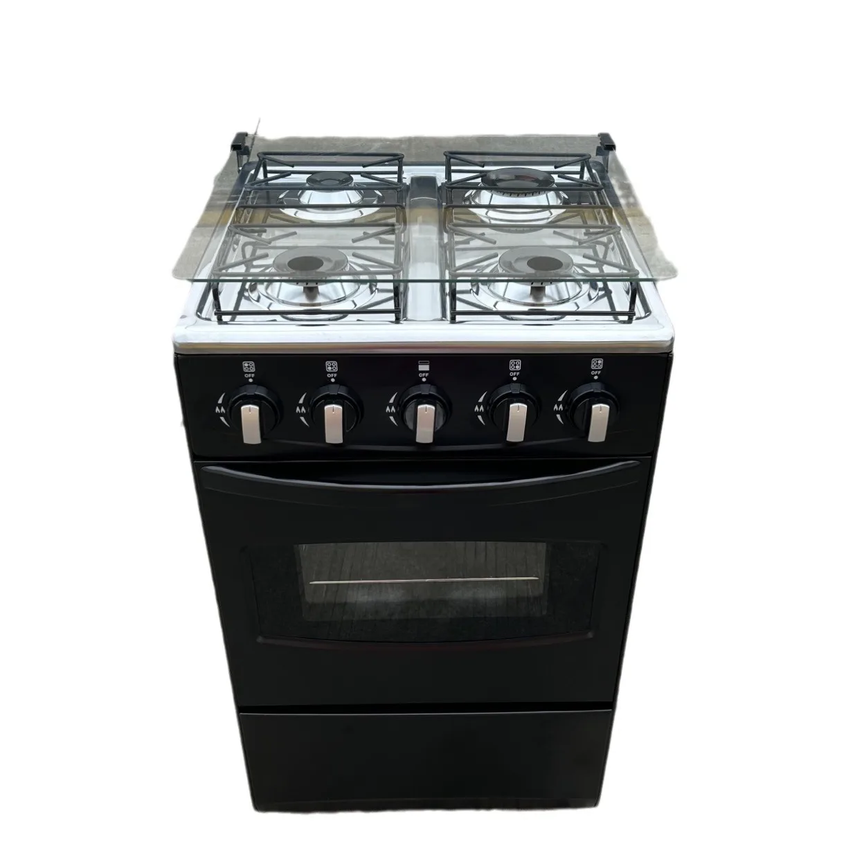 Kz600 4 Burner Gas Stove & Oven Stainless Steel Kitchen Appliance Odm