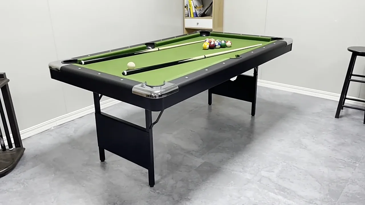 6 7 Ft Feet Billiard Pool Table Portable Folding Legs Snooker Pool ...