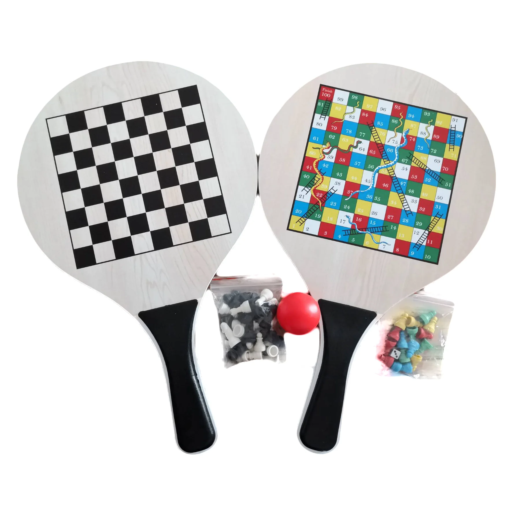 Highly Popular Wood Beach Racket Outdoor Game Paddle Ball Rackets Bats ...