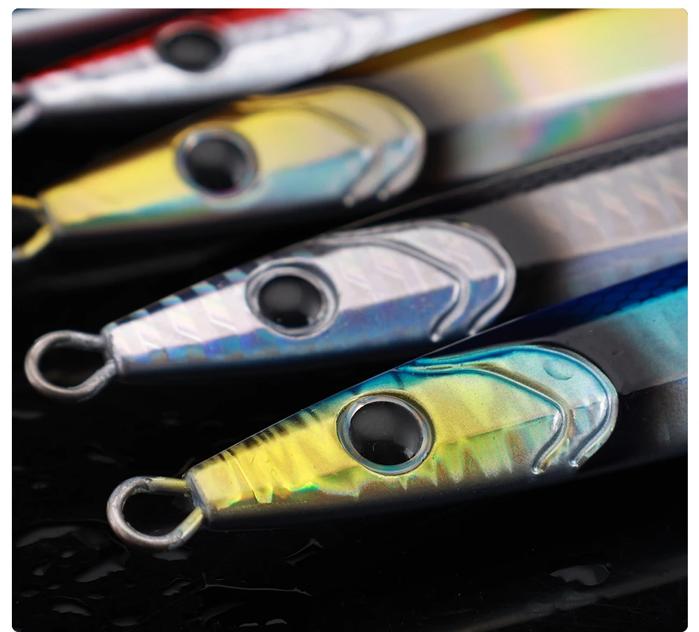 100g/130g/160g/200g Saltwater Boat Fishing Slow Pitch Jigging Lead ...