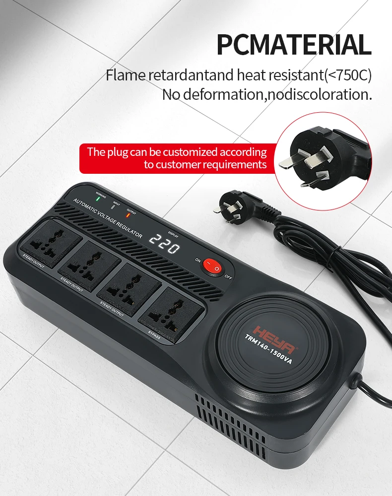 1000VA Power 220V Socket AC Automatic Voltage Regulators Stabilizers ...