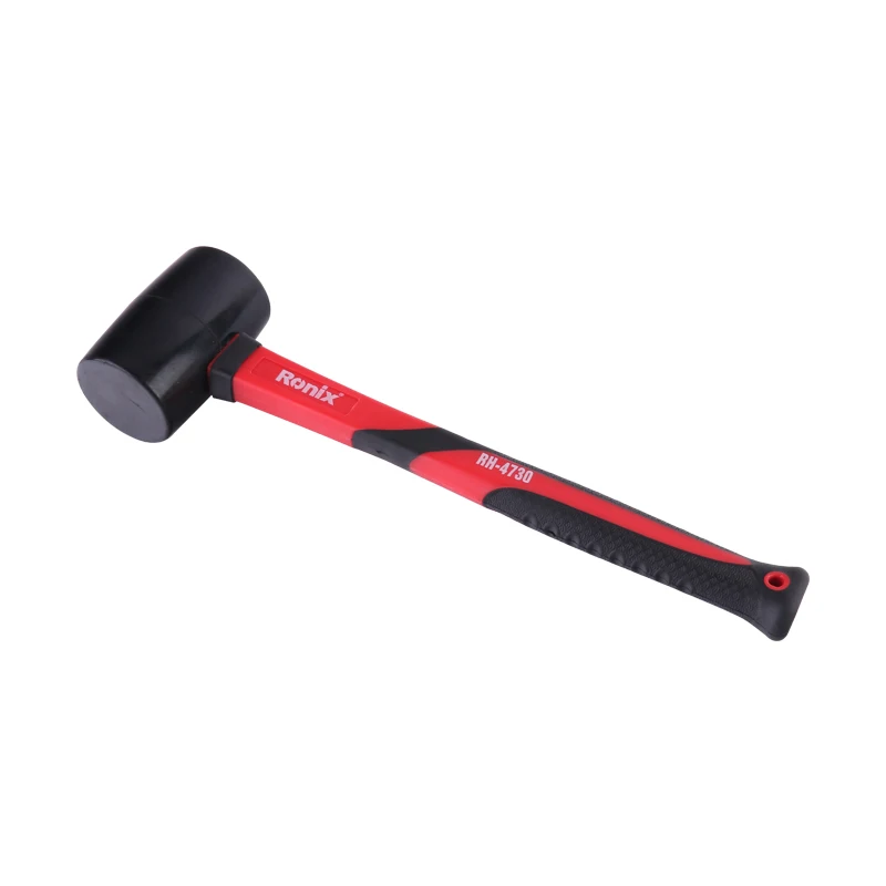 Ronix Rubber Hammer Rh-4731 Long Fibreglass Handle Hard Wearing Rubber ...