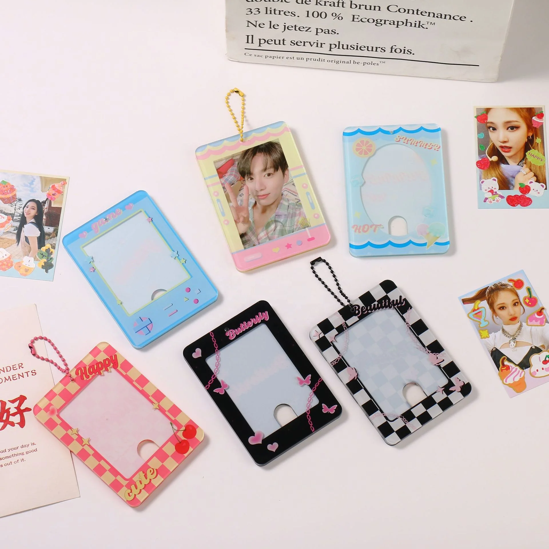 New Custom Design Pc Acrylic Photocard Holder Kpop Photocard Card ...
