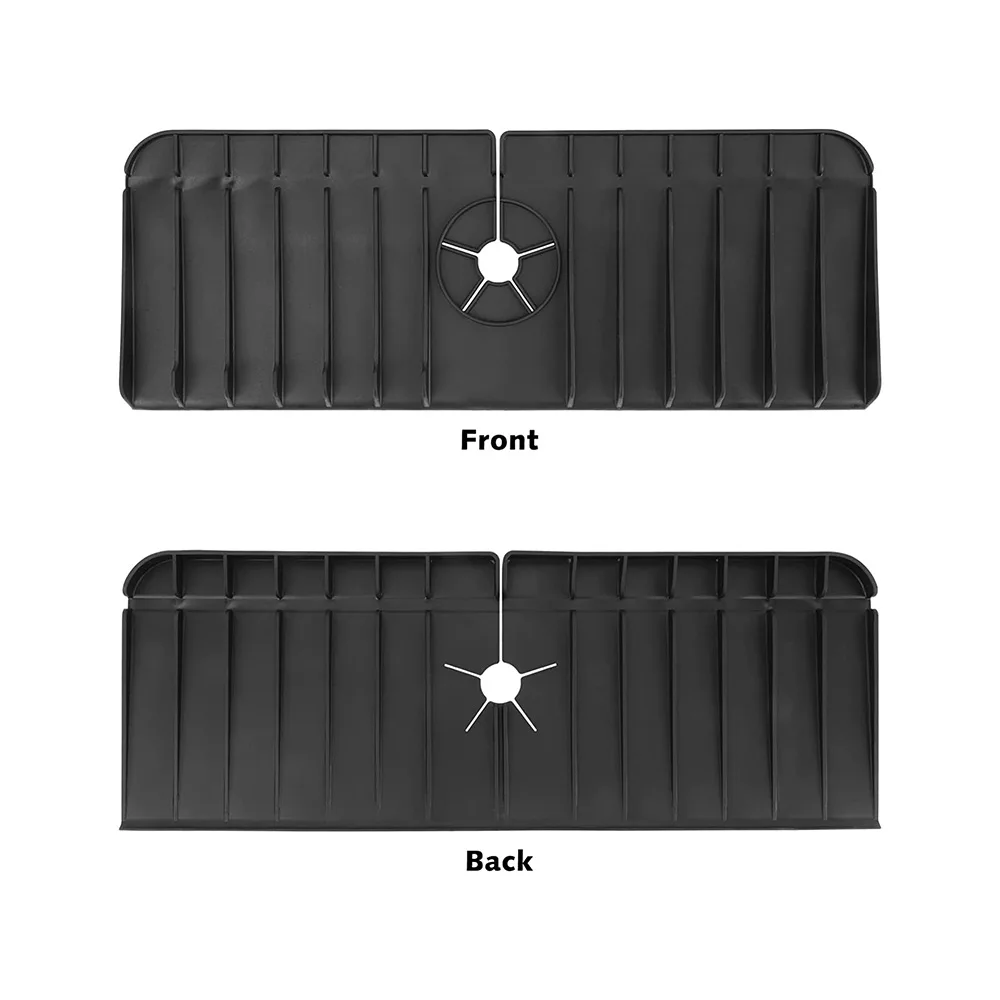 HYA Silicone Faucet Sink Splash Guard Water Catcher Drying Mat for ...