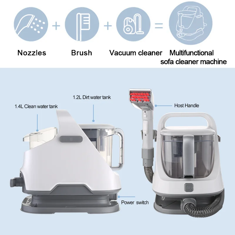 Portable Carpet Cleaner Machine Wet And Dry Vacuum Spray Carpet Spot ...