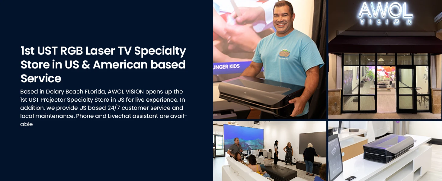 Awol Vision - 4k Uhd Smart Triple Laser Ultra Short Throw Projector ...