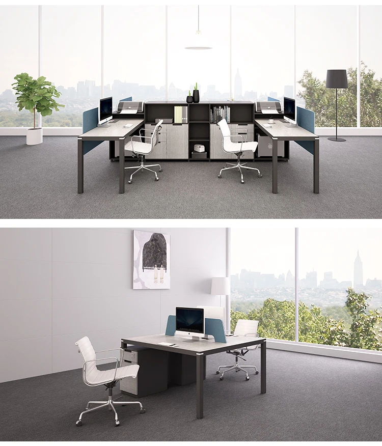 Modern 4 Person Office Workstation Tables For Staff - Buy 4 Person ...