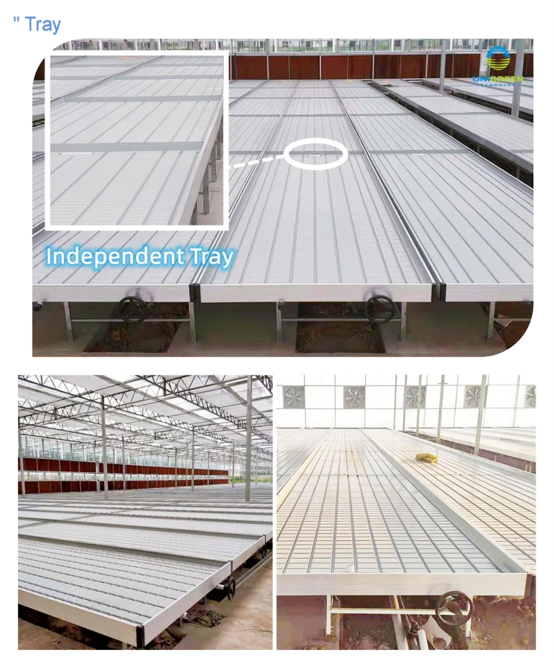 4x8 Flood Rolling Table Hang Net Greenhouse Ebb Flow Table Movable Grow ...