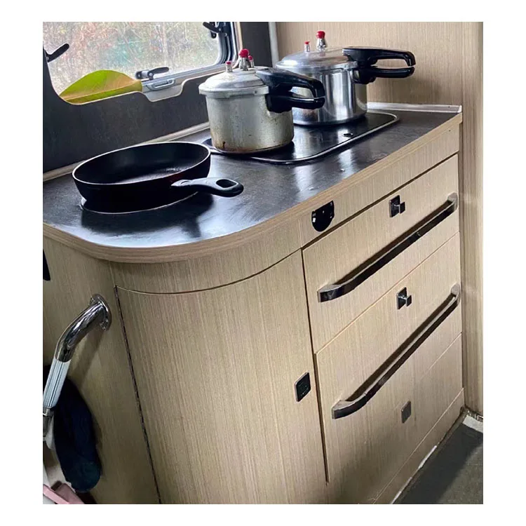 RV Custom Kitchen Accessories Waterproof Kitchen Cabinet Lightweight ...