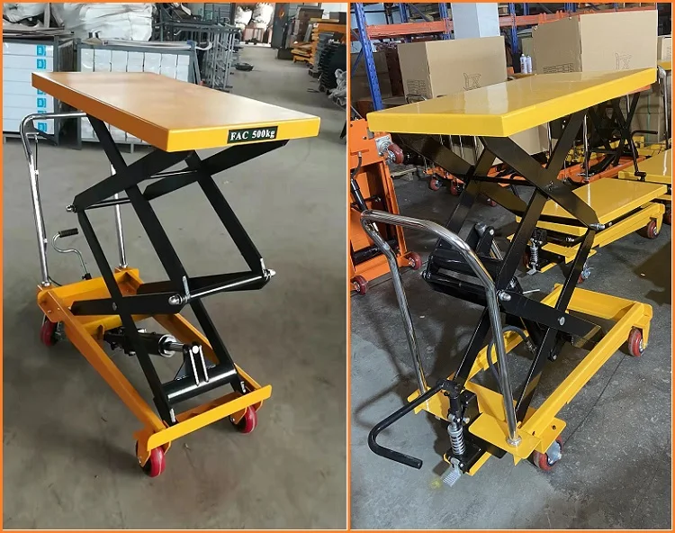Modern Design Foot Hydraulic Scissor Lift Table 350kg 500kg 750kg ...