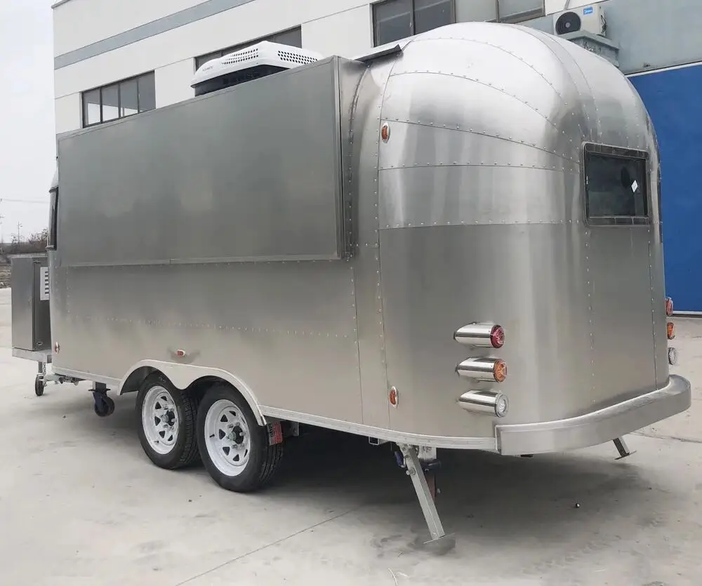 Oem Mobile Food Car Stainless Steel Outdoor Kitchen Food Trailer Cart ...