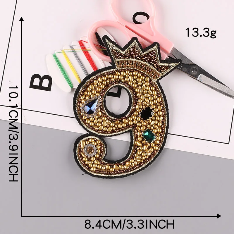 2023 Factory Stock Embroidery Heat Transfer Patches Iron On Number Sequin Patch Embroidery - Buy ...