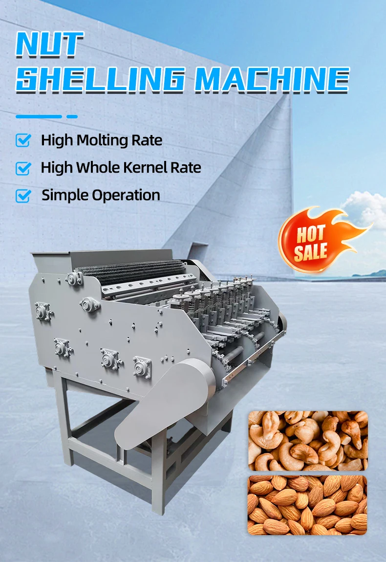 Uniform Cracking Pistachio Nuts Shell Machine High Shelling Rate Walnut ...
