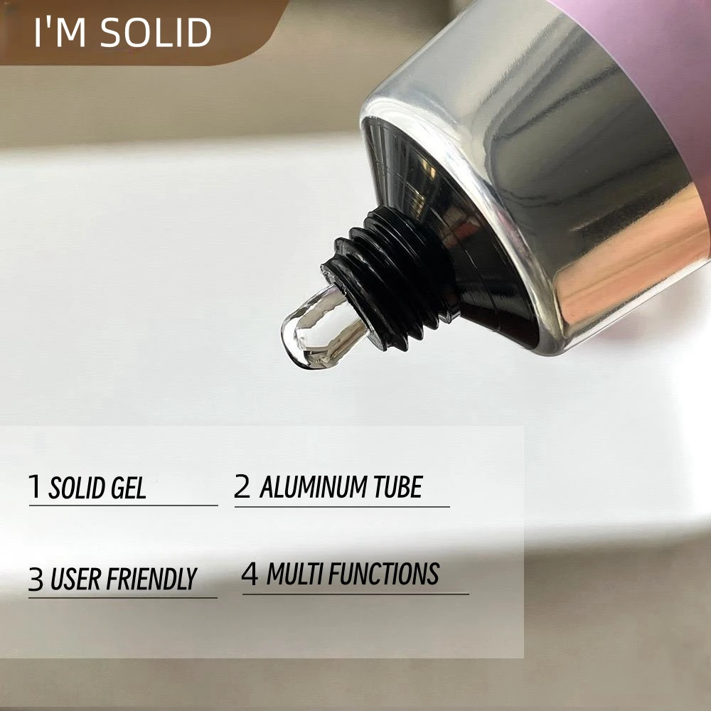 MyBeautyNails Solid Nail Art Glue Long Lasting Professional 20g Solid Press on Gel Custom Logo ...