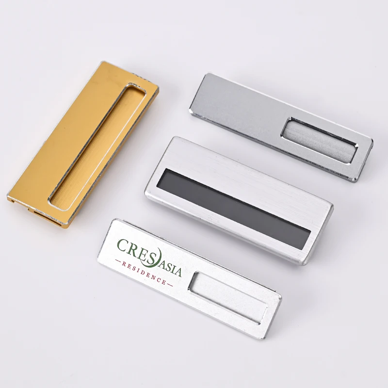 Customized Logo Reusable Name Badge - Employee Lapel Pin