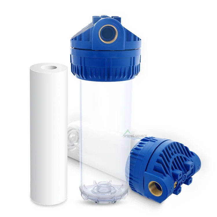 Clear Sump Water Filter Housing with Integral Mounting Bracket