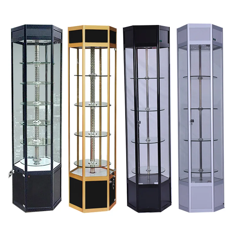 Revolving Freestanding Tower Display - Durable & Versatile