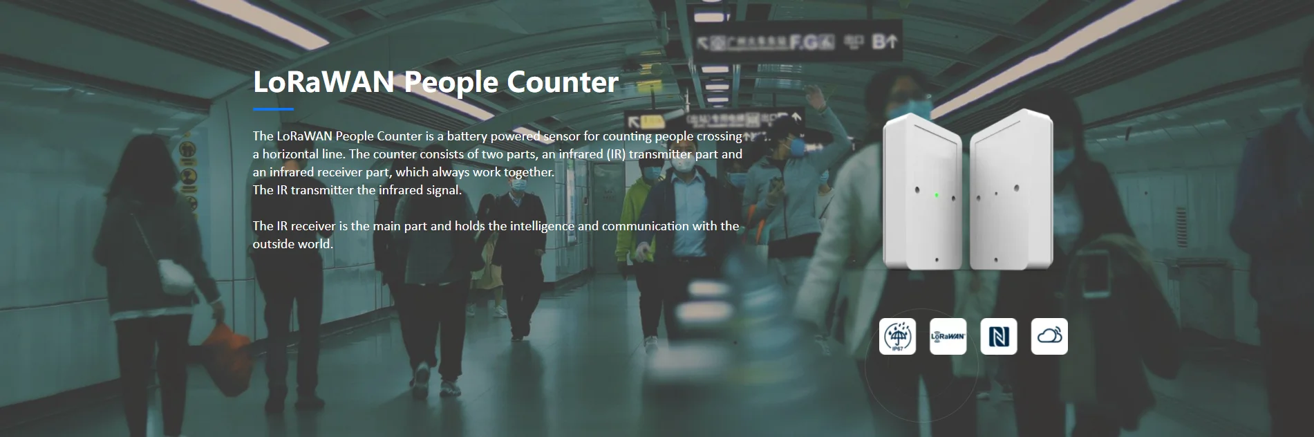 Lorawan People Counters for Shopping Malls - Footfall Sensors