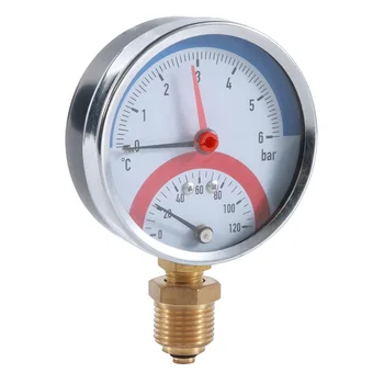 Bimetal Thermometer System Piezometer Manometer Pressure Gauge - Buy ...
