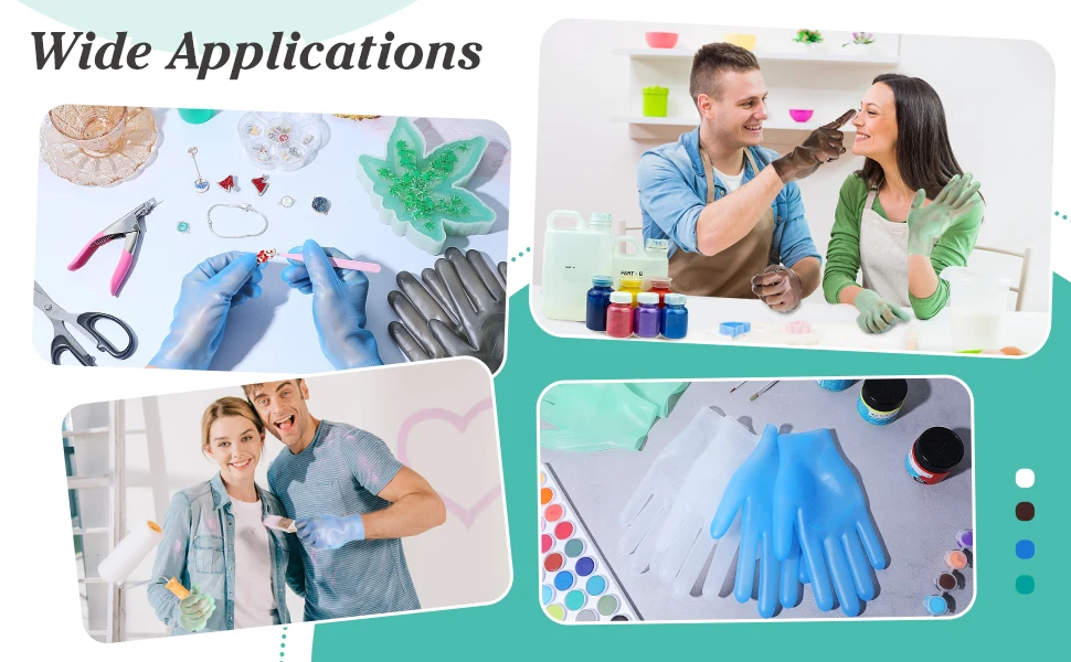 Epoxy Gloves - Safe and Reusable Silicone Gloves for Crafts