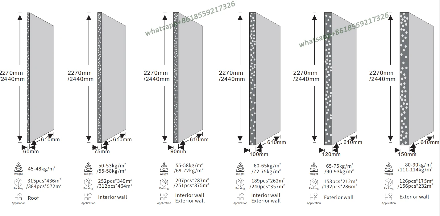 Precast Exterior Wall Panels for Prefab Houses - Easy Install