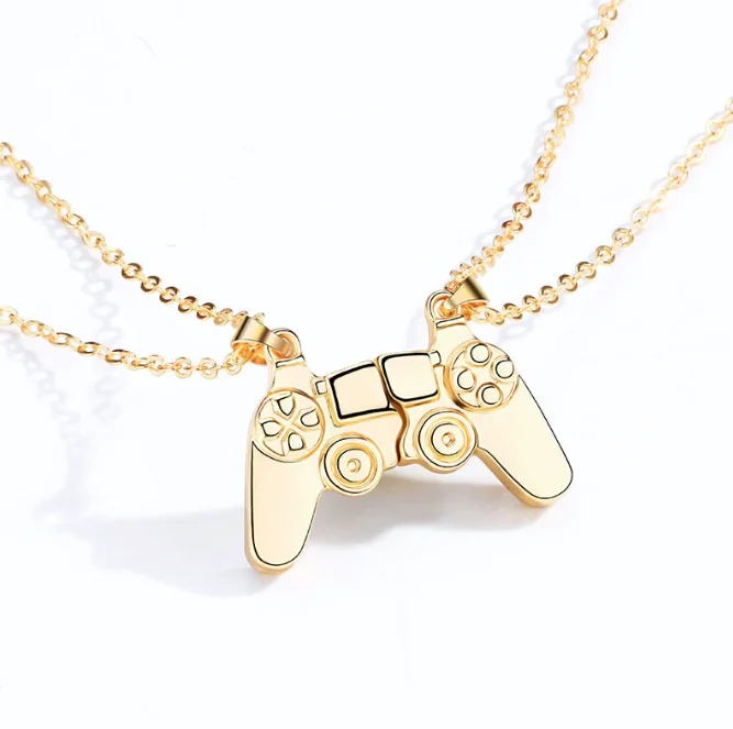 Controller Game Console Couple Necklace Magnets Stones Fashionable And ...