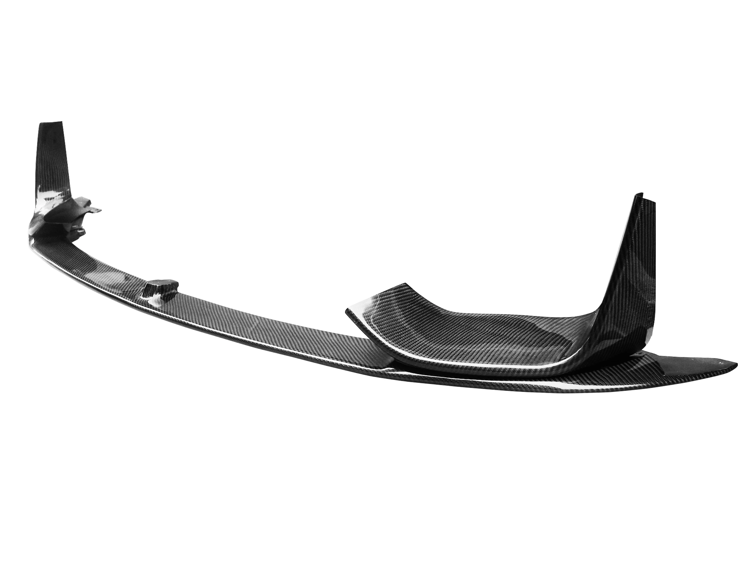 New Performance Style Carbon Fiber Front Bumper Add-on Lip Screw-On ...