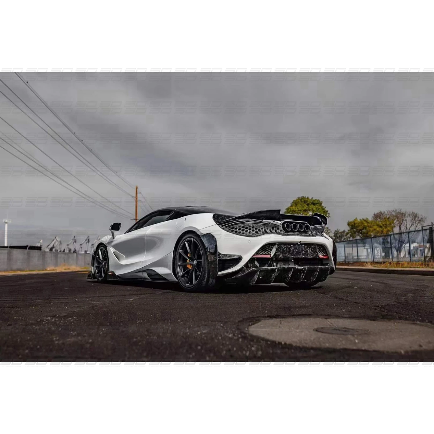 765LT Dry Carbon Fiber Front Bumper Hood Body Kits for M-claren 720s ...