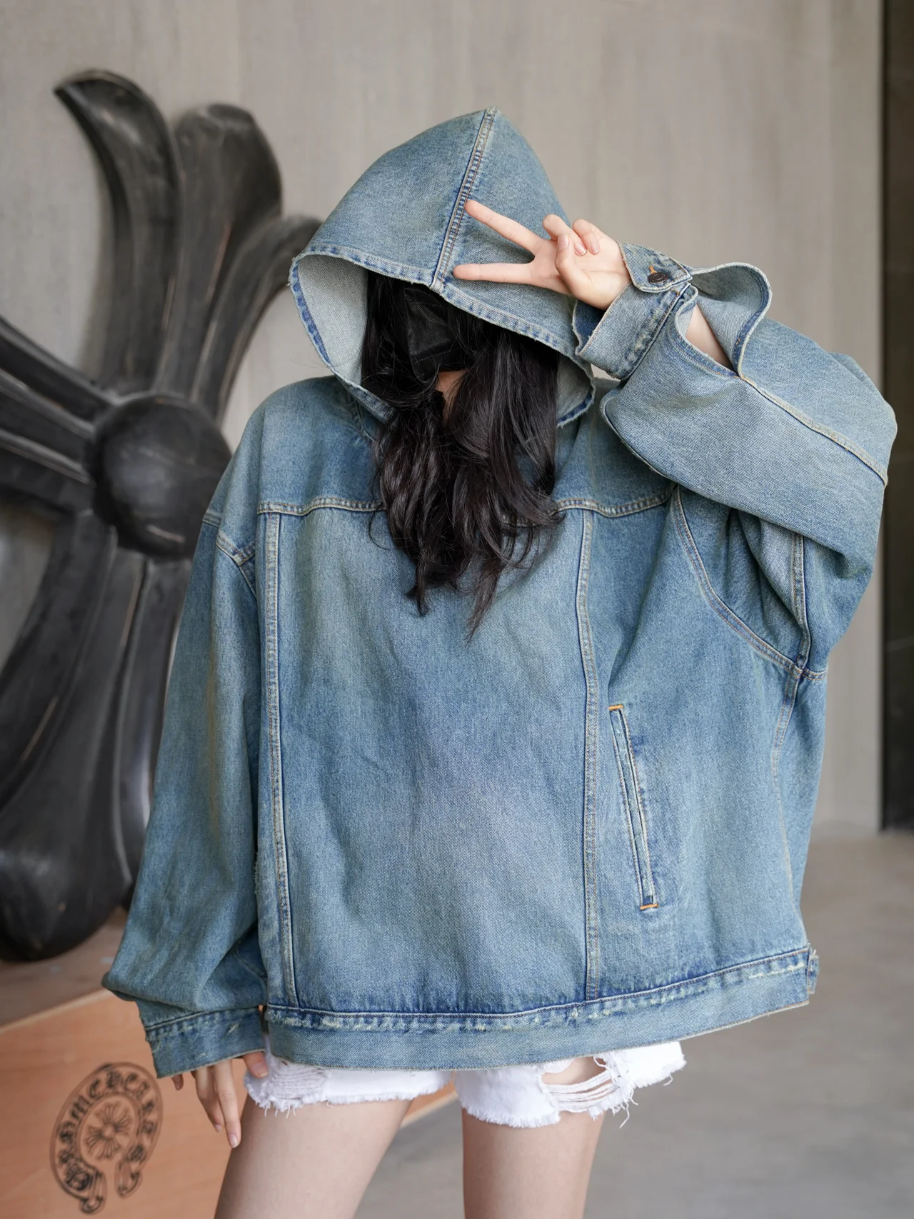 Custom Denim Hoody Hoodie Jeans Jacket Jean Hoodie , Jeans Jacket ...