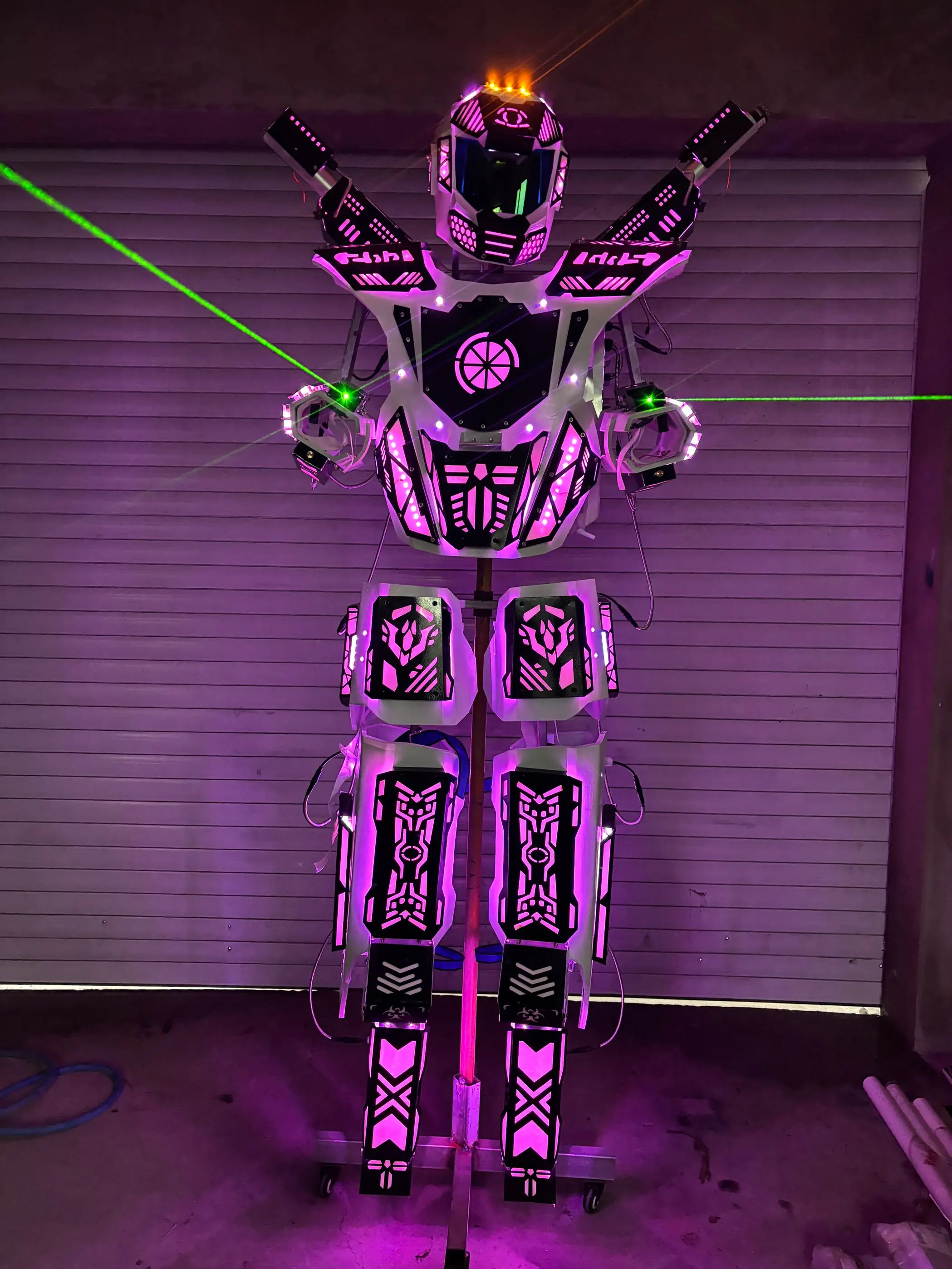 LED Robot Costume Adult Party Performance Wear Flamenco Inspired