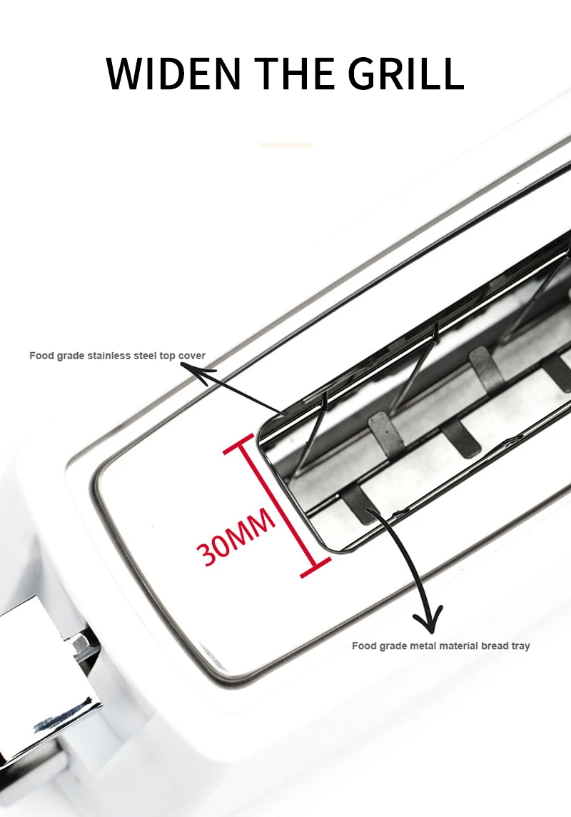 750W Fendo Toaster - Versatile Breakfast Machine