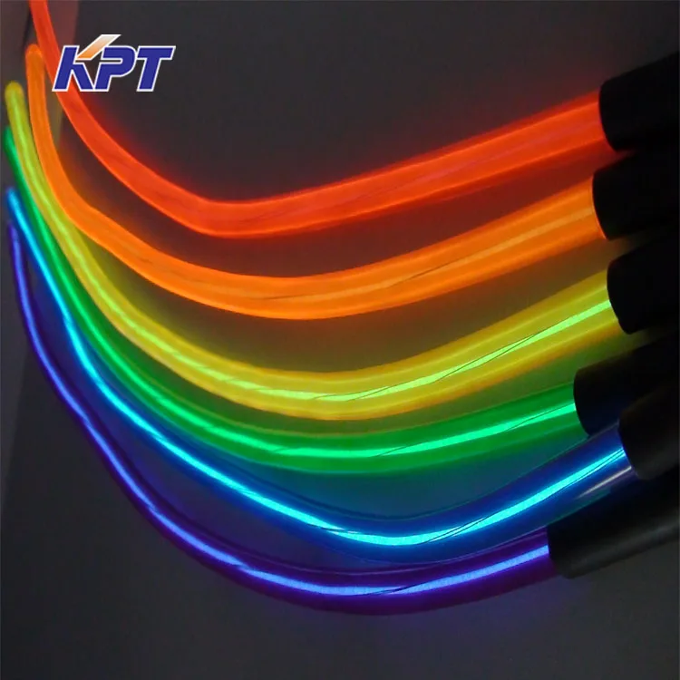 Super Bright El Wire Lighting Glow Cable,Flexible Neon Rope 1mm,2mm,3mm ...