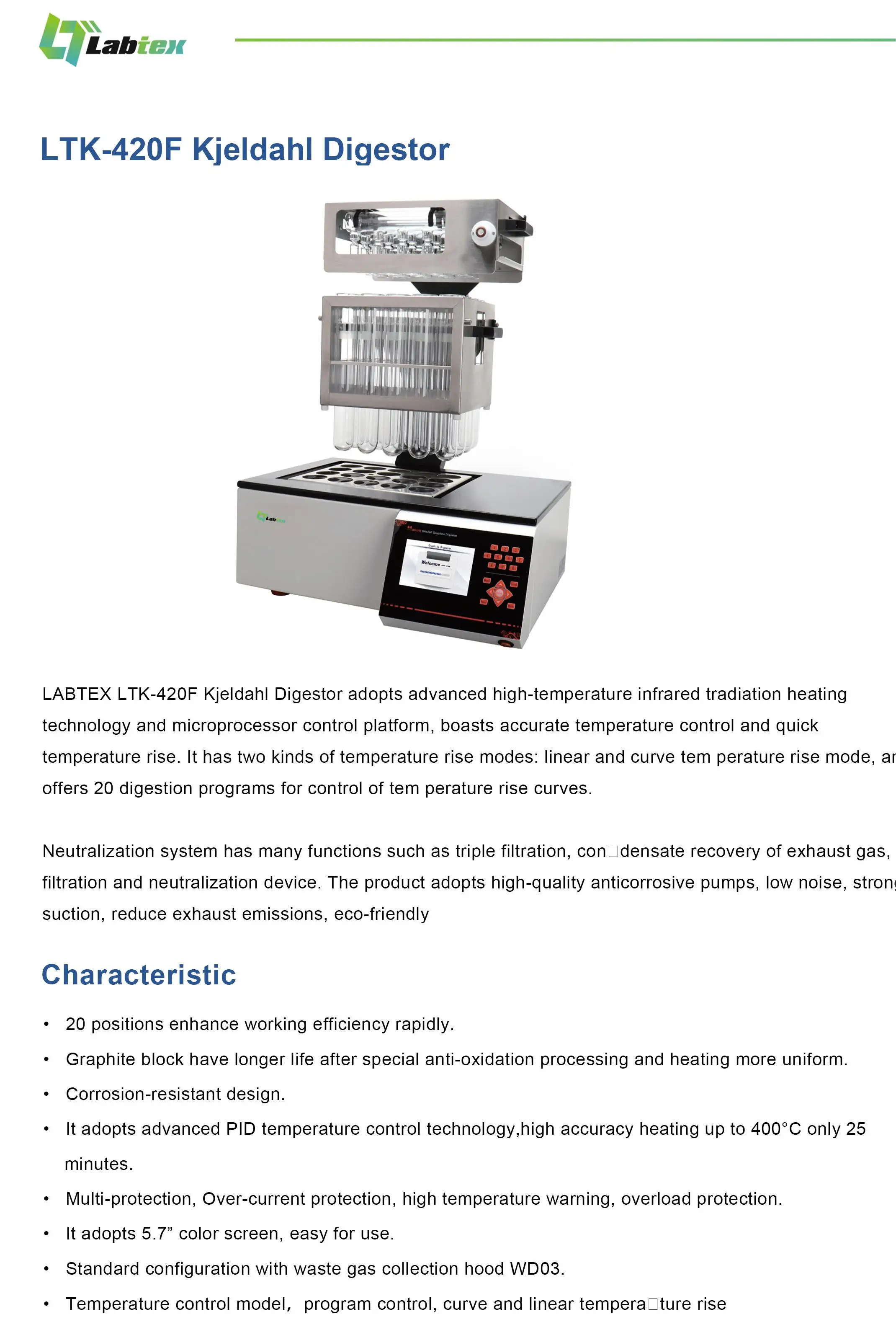Labtex Kjeldahl Distillation Apparatus Kjeldahl Protein Analyzer ...